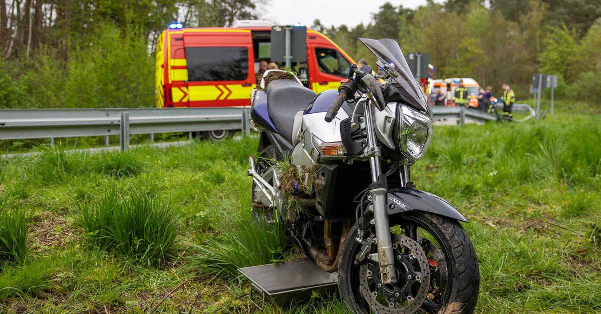 Zu schnell überholt: Motorradunfall fordert zwei Verletzte